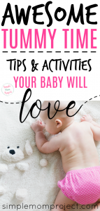 BEST TUMMY TIME TIPS WITH MILESTONE CHART - Simple Mom Project