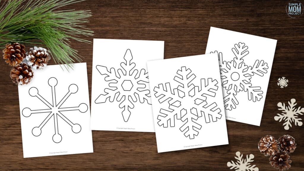 Free Printable Large Snowflake Templates for Kids (Easy Winter Craft ...