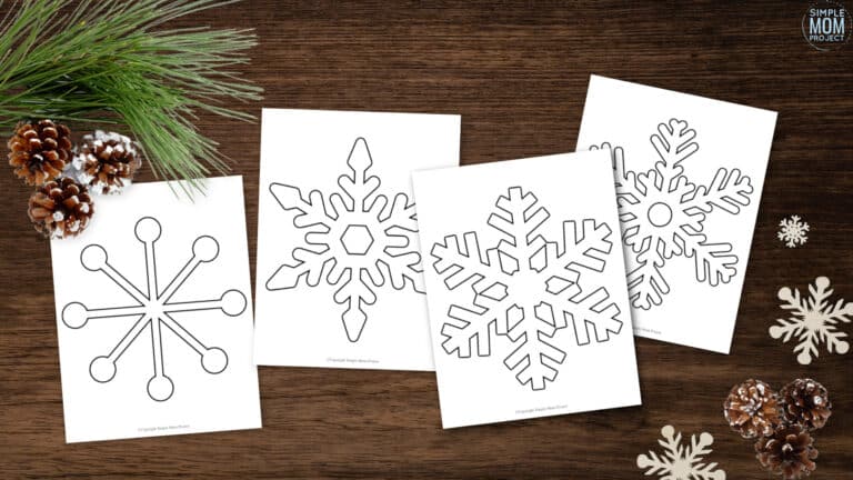Free Printable Large Snowflake Templates for Kids (Easy Winter Craft ...