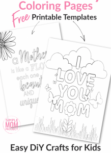 FREE Printable Coloring Pages for Mom - Simple Mom Project