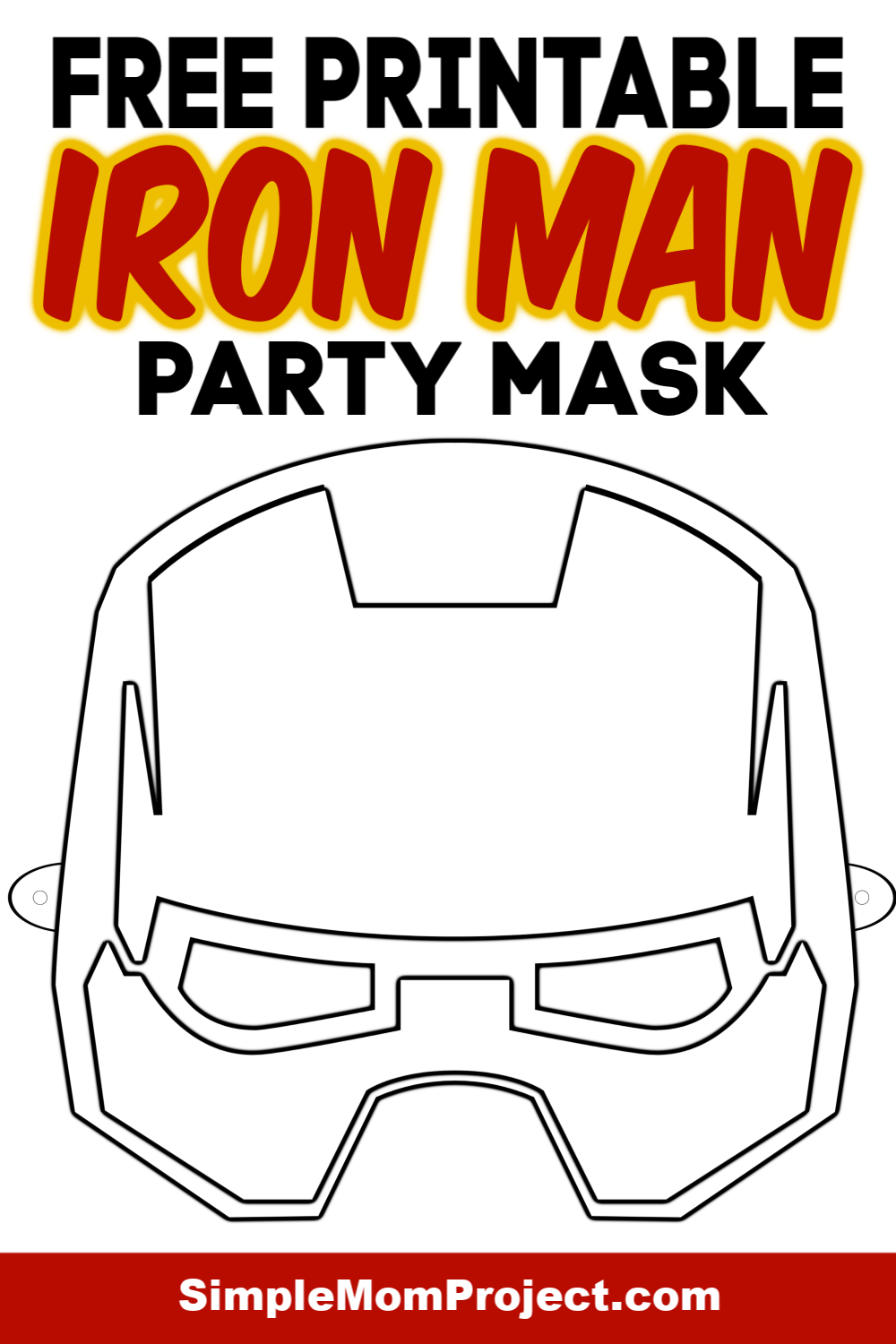 Free Printable Superhero Face Masks For Kids Simple Mom Project