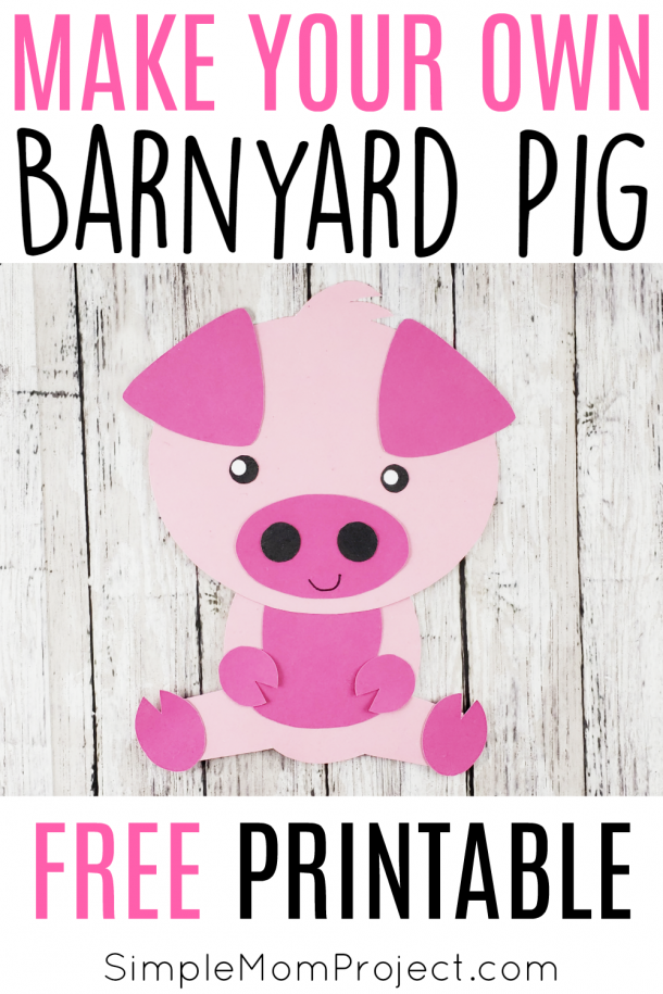 Easy Cut and Paste Pig Craft Activity for Preschool Kids