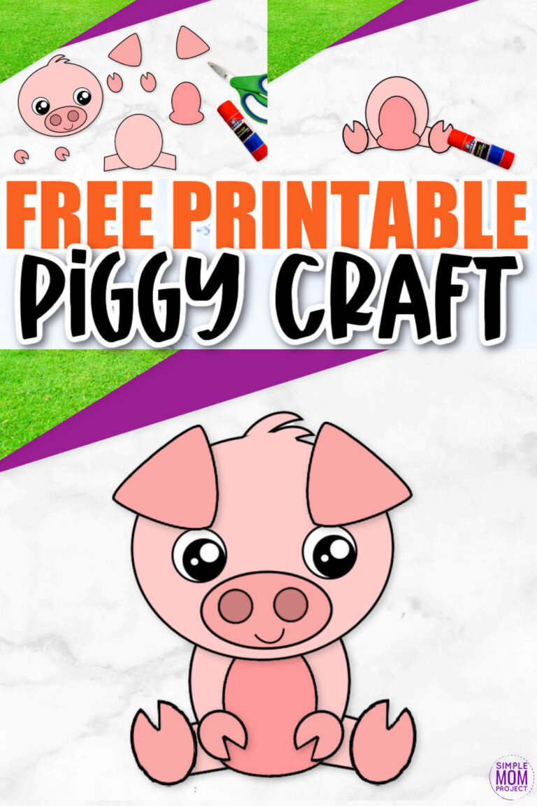 Free Printable Pig Craft Template – Simple Mom Project