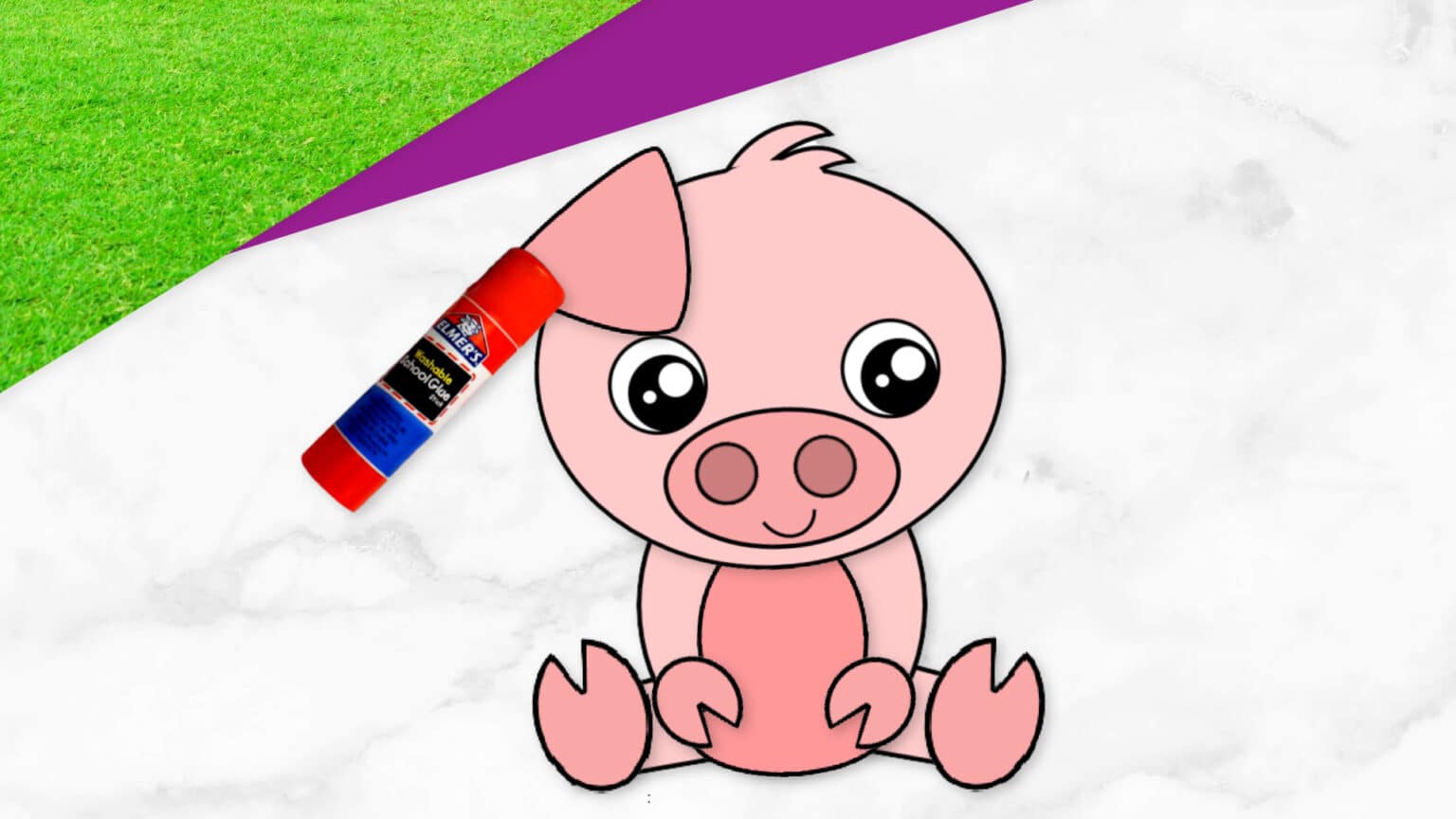 Easy Cut and Paste Pig Craft Activity for Preschool Kids