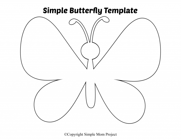 Free Printable Butterfly Templates – Simple Mom Project
