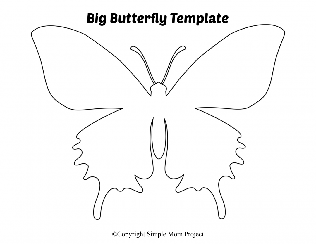 Free Printable Butterfly Templates – Simple Mom Project