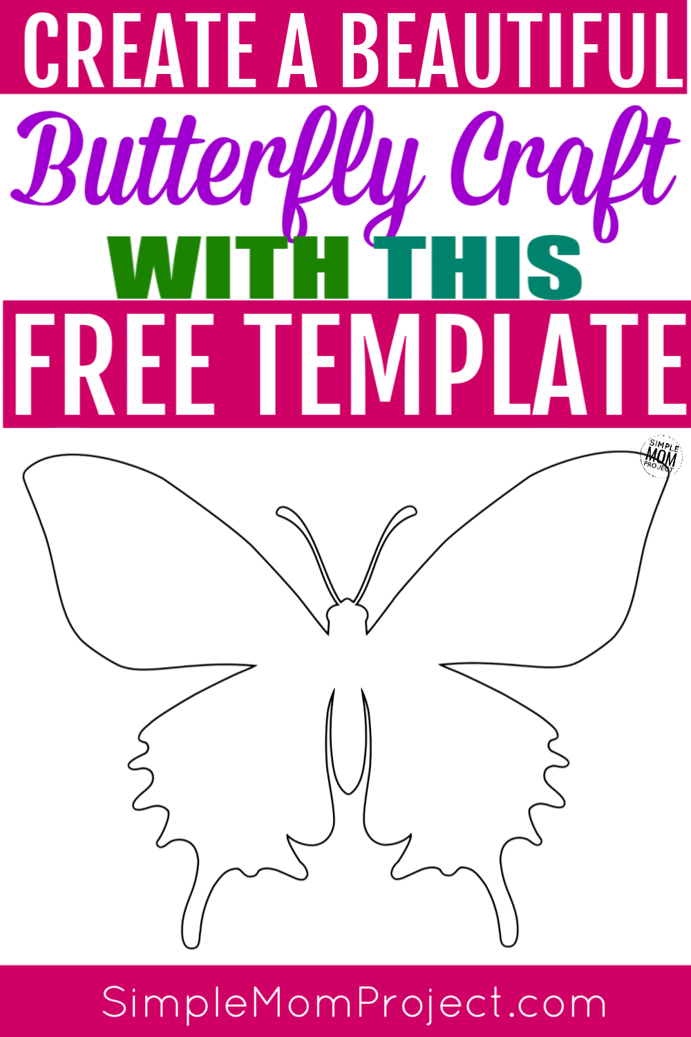 Free Printable Butterfly Templates - Simple Mom Project