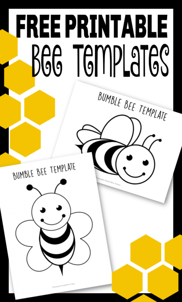 Free Printable Bee Templates - Simple Mom Project