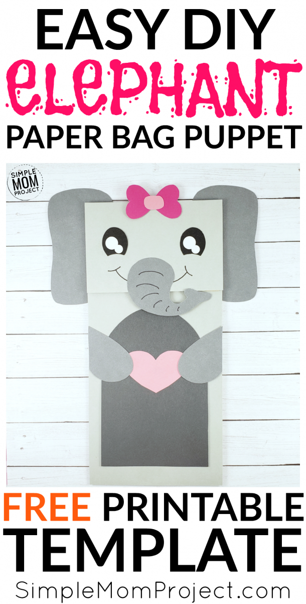 Easy DiY Cut and Paste Elephant Craft for Kids