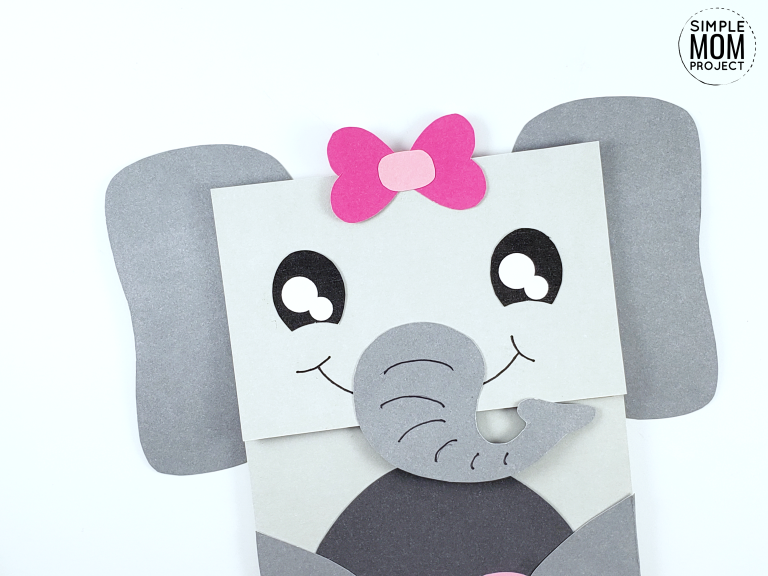 Easy Diy Paper Bag Elephant Puppet & Free Template – Simple Mom Project