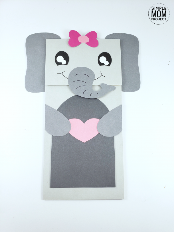 Easy Diy Paper Bag Elephant Puppet & Free Template – Simple Mom Project