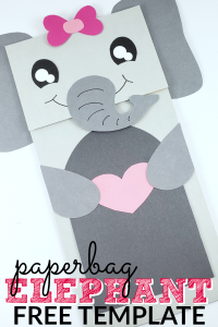 Easy Diy Paper Bag Elephant Puppet & Free Template – Simple Mom Project