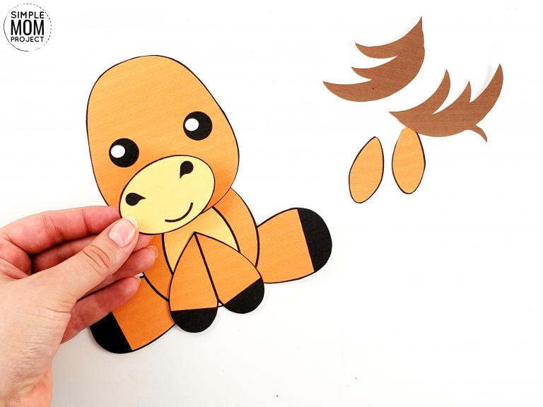 Easy, Printable Cut Out Horse Craft For Kids – Simple Mom Project