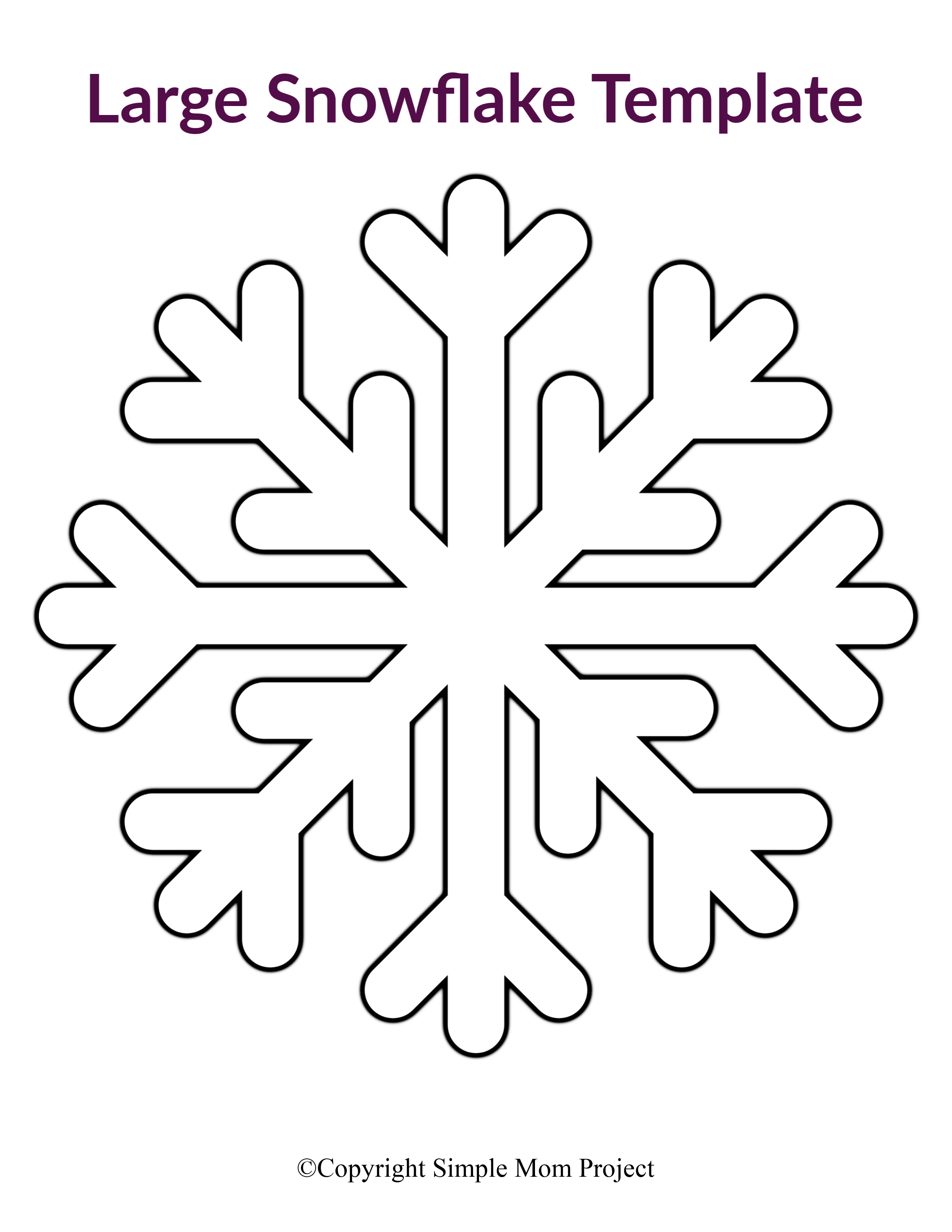 Snowflake Template Printable Cut Out Free Printable Templates