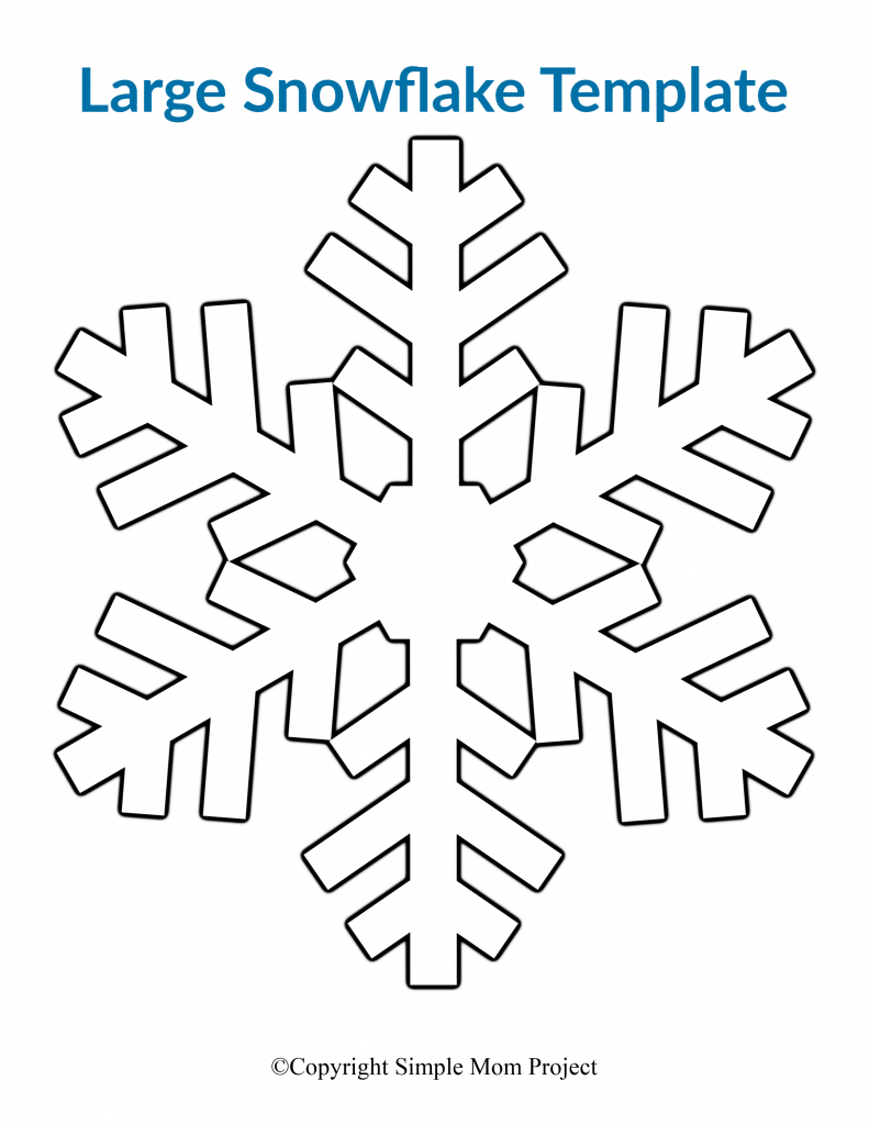 Free Printable Large Snowflake Templates – Simple Mom Project