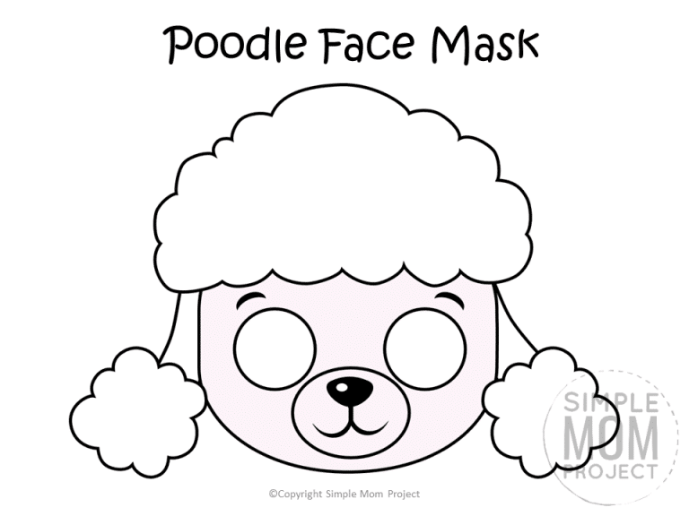 Free Printable Dog Face Mask Templates - Simple Mom Project