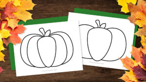 Pumpkin Templates in Large and Small Free Printable Outline