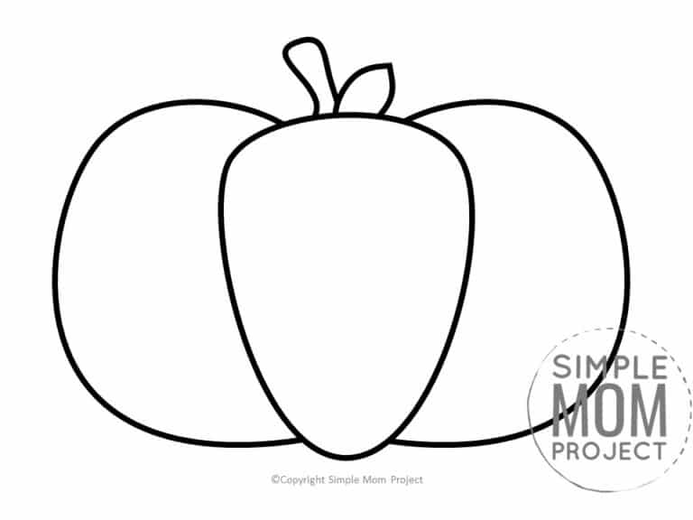 Pumpkin Templates in Large and Small Free Printable Outline