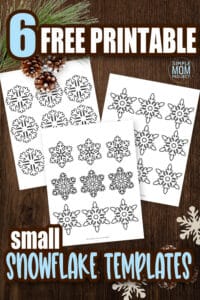 Free Printable Small Snowflake Templates - Simple Mom Project