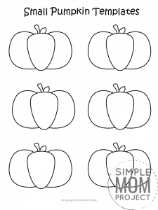 Pumpkin Templates in Large and Small Free Printable Outline