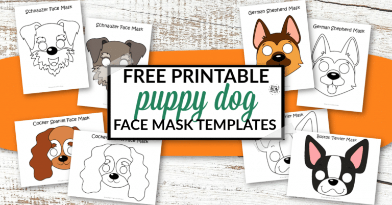 Free Printable Dog Face Mask Templates - Simple Mom Project