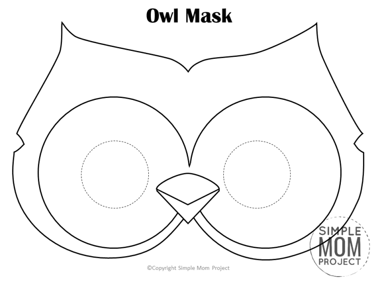 Free Owl Mask Templates for Kids - Simple Mom Project