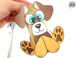 Toilet Paper Roll Dog Craft with Free Templates