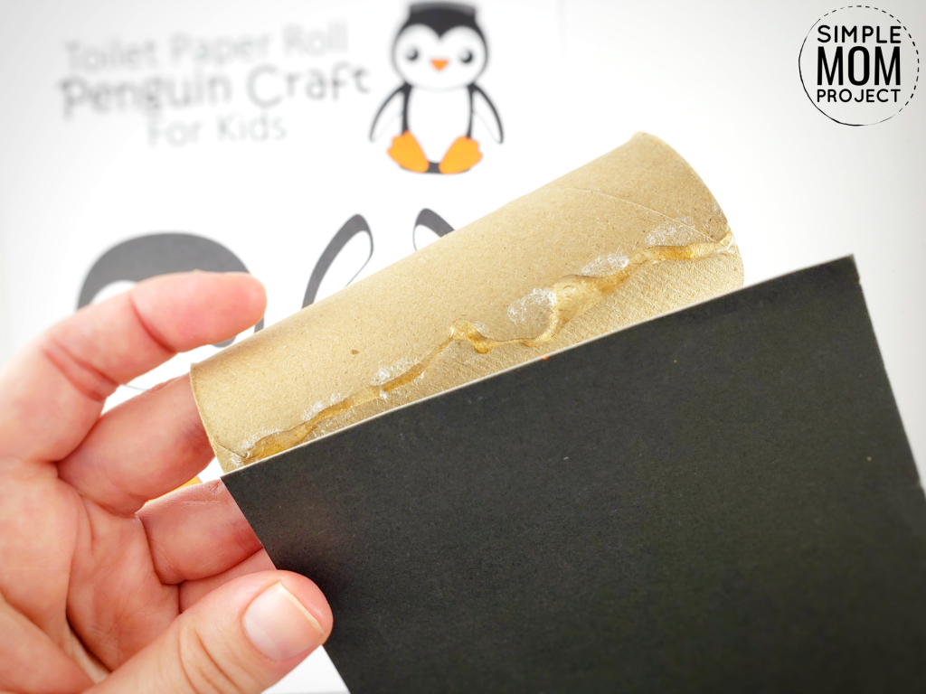 Toilet Paper Roll Penguin with FREE Printable Templates