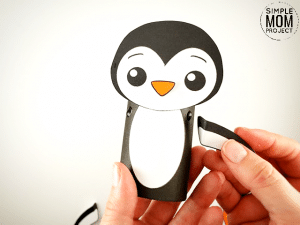 Toilet Paper Roll Penguin with FREE Printable Templates