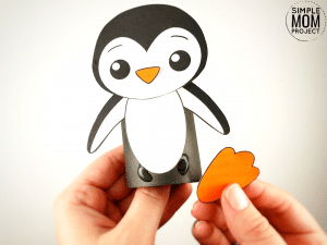 Toilet Paper Roll Penguin with FREE Printable Templates