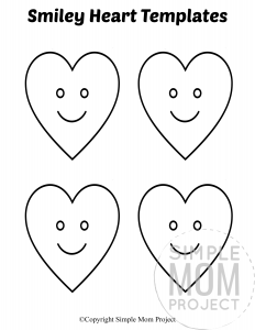 Free Printable Small Heart Shape Templates - Simple Mom Project