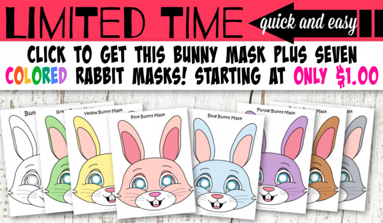 Free Printable Bunny Mask Template – Simple Mom Project