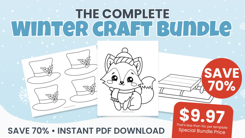 Free Snowman Hat Template Bundle — Easy Winter Craft for Kids - Simple ...