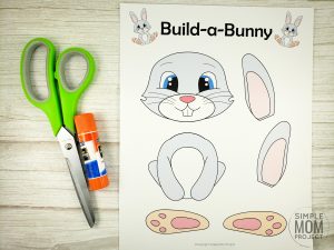 Free Cut and Paste Bunny Rabbit Craft – Simple Mom Project