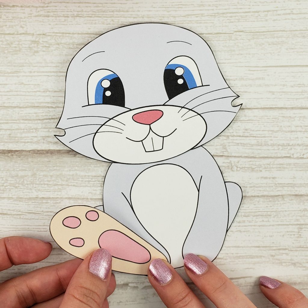 Free Cut and Paste Bunny Rabbit Craft – Simple Mom Project