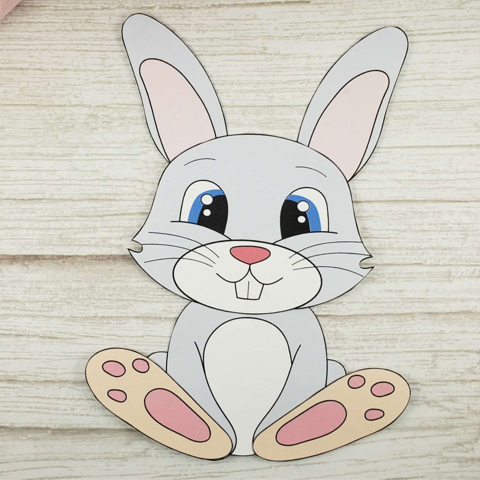 Free Cut and Paste Bunny Rabbit Craft – Simple Mom Project