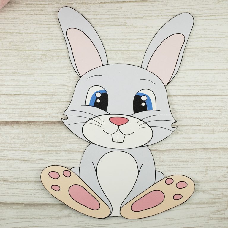 Free Printable Bunny Craft – Fun Spring Cut and Paste Activity - Simple ...