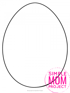 Free Printable Egg Template - Simple Mom Project