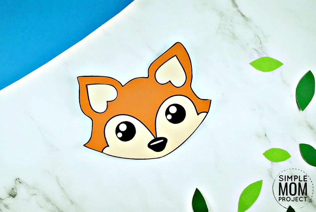 Easy Cut and Paste Fox Craft for Kids – Free Printable Template