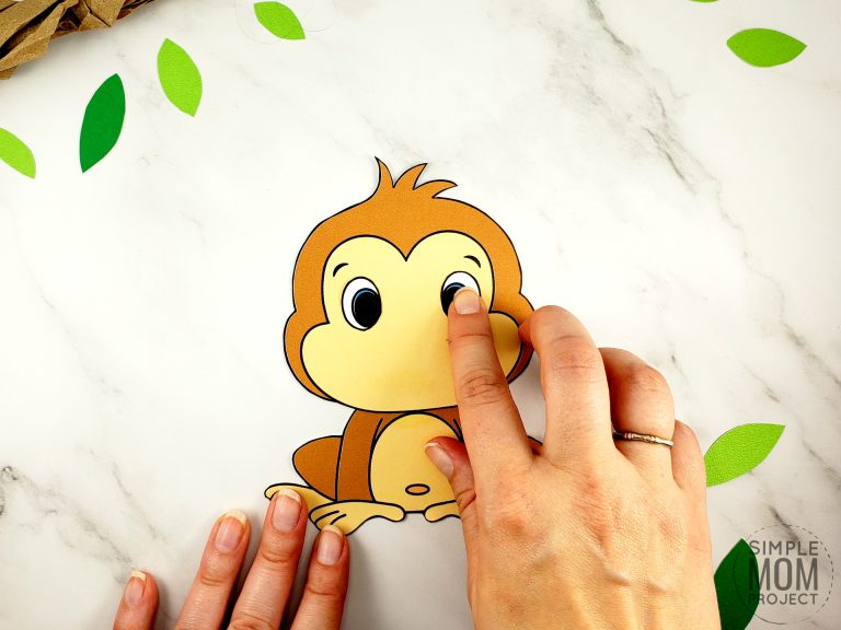 Easy Build-a-Monkey Craft for Kids with FREE Template – Simple Mom Project