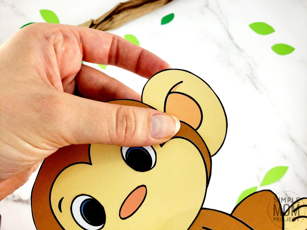 Easy Build-a-Monkey Craft for Kids with FREE Template – Simple Mom Project