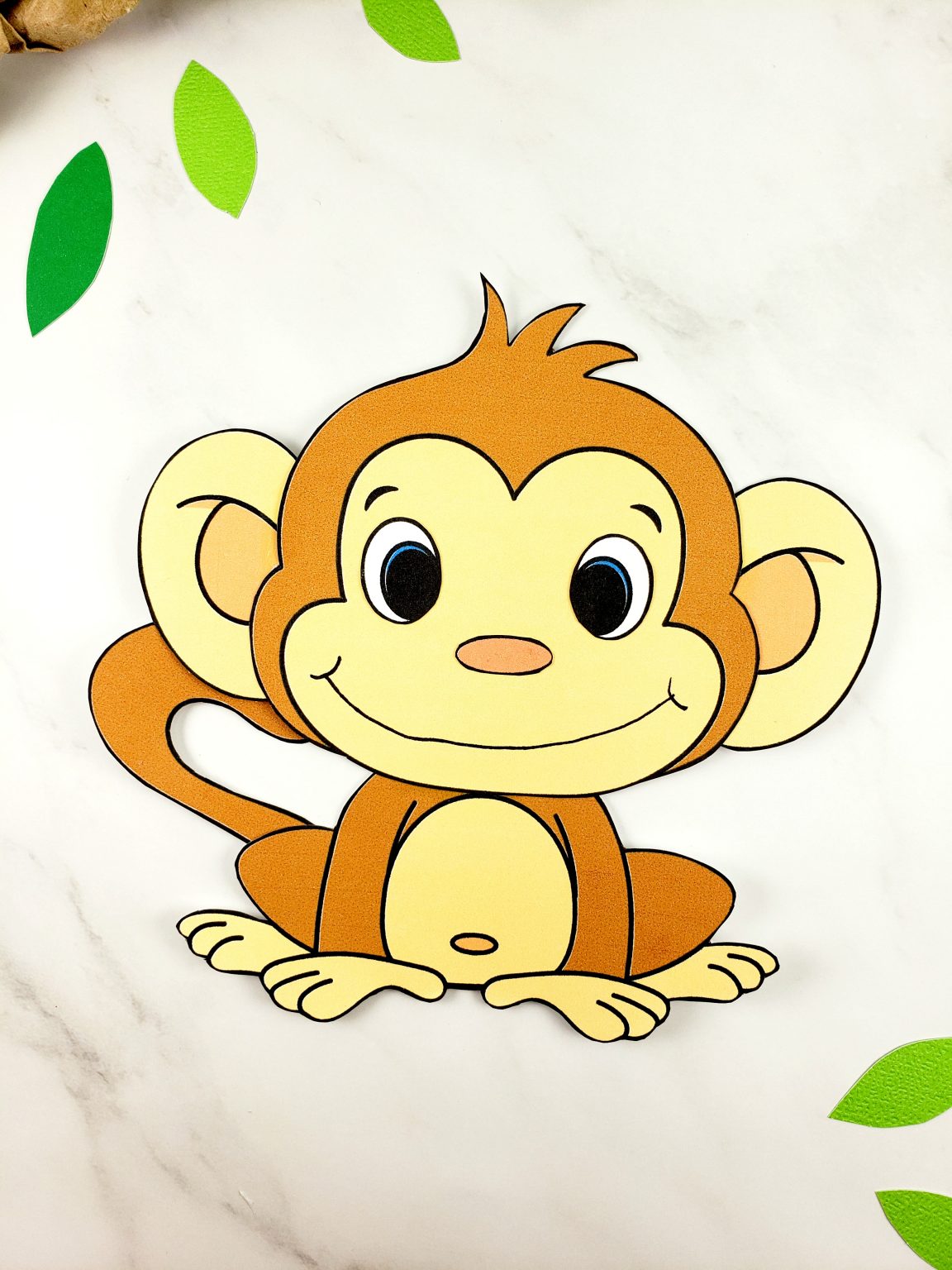 Easy Build-a-Monkey Craft for Kids with FREE Template – Simple Mom Project