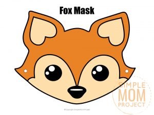 Free Printable Fox Masks for Kids – Simple Mom Project