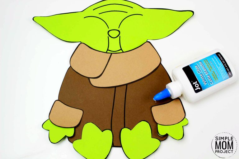 Build-a-Yoda Craft for Kids with a Free Printable Template – Simple Mom ...