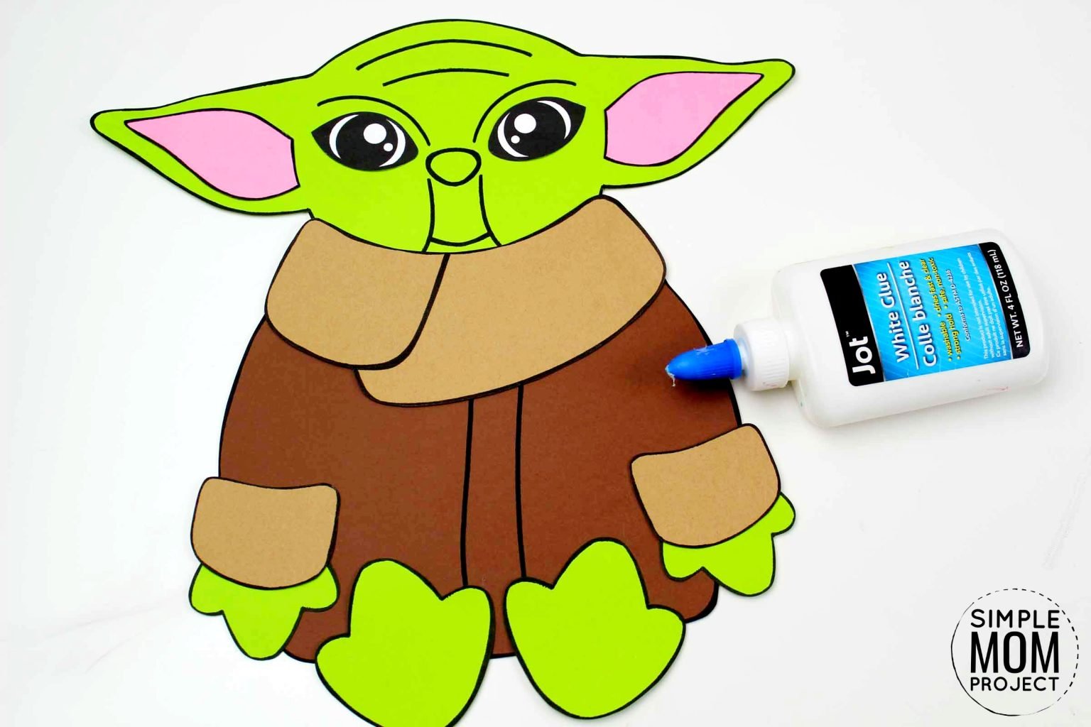 Build-a-Yoda Craft for Kids with a Free Printable Template – Simple Mom ...