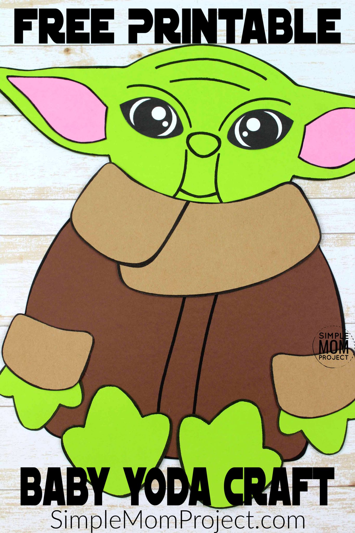Build-a-Yoda Craft for Kids with a Free Printable Template