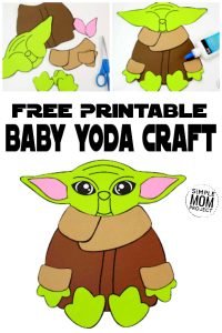Build-a-Yoda Craft for Kids with a Free Printable Template