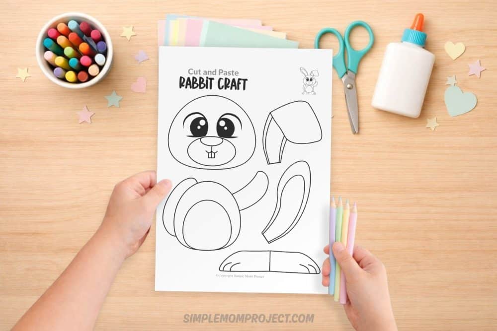 Free Printable Rabbit Craft Template - Simple Mom Project