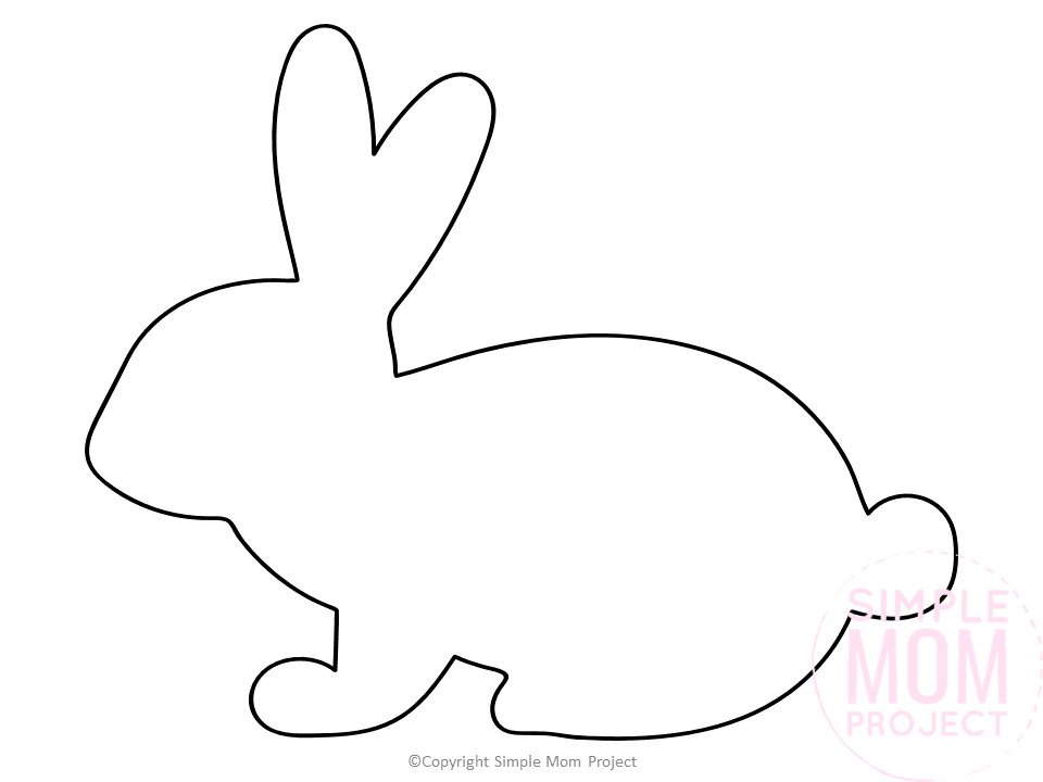 Easter Bunny Template Free
