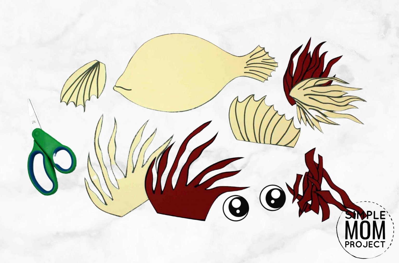 Easy DiY Lion Fish Craft for Kids with Free Template